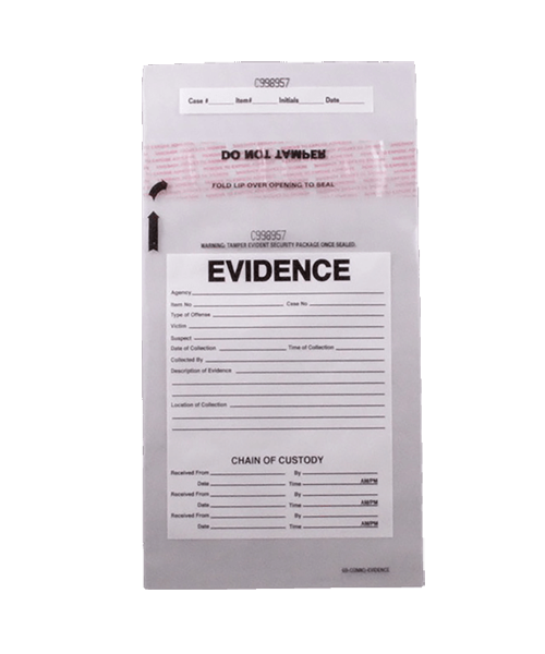 Evidence Bags, Tamper Resistant Closure, Numbered with Receipt - EM ...