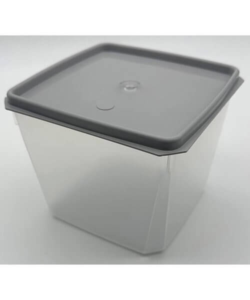 Ultra Square Storage Container with Lid, Semi-Clear, 5 Pack - EM ...